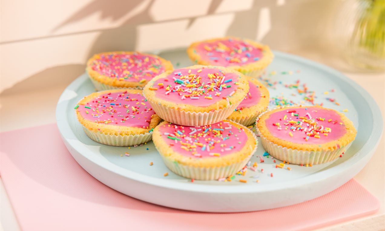 Funfetti roze koeken Recept | Dr. Oetker