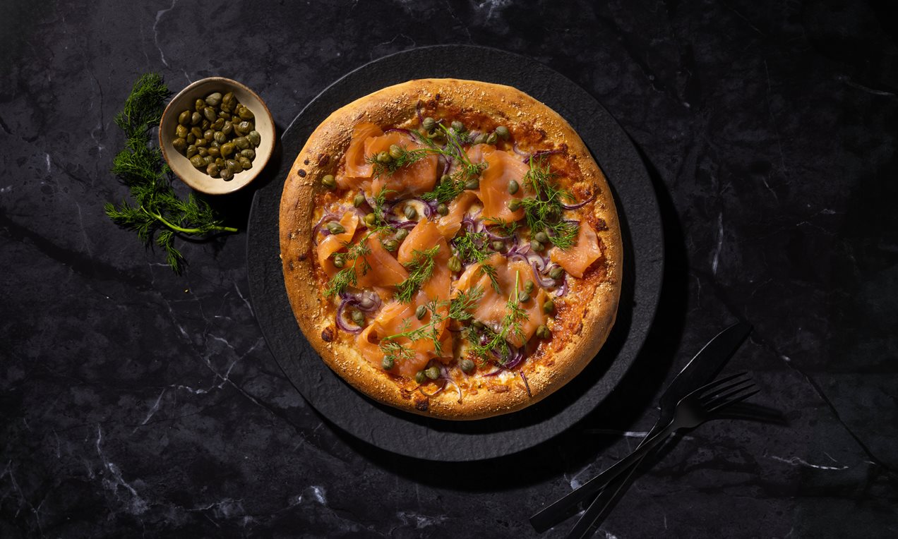 Pizza zalm en dille Recept | Dr. Oetker