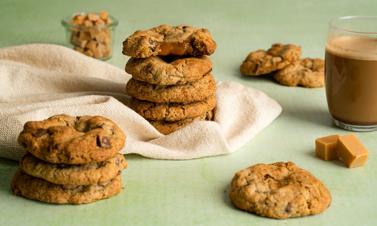 Chocolate chip cookies karamel Recept | Dr. Oetker